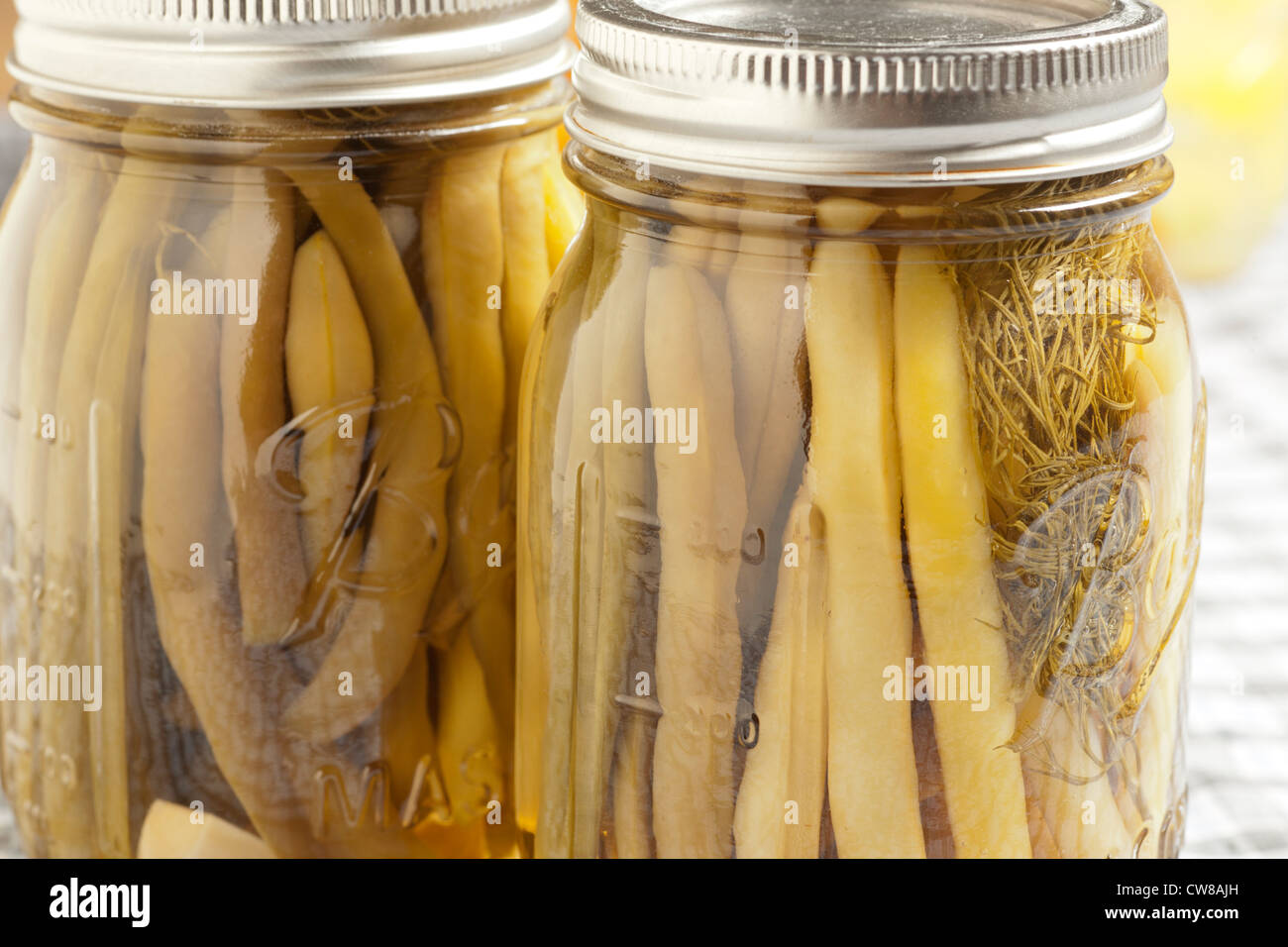 Home canned green beans Stock Photo - Alamy