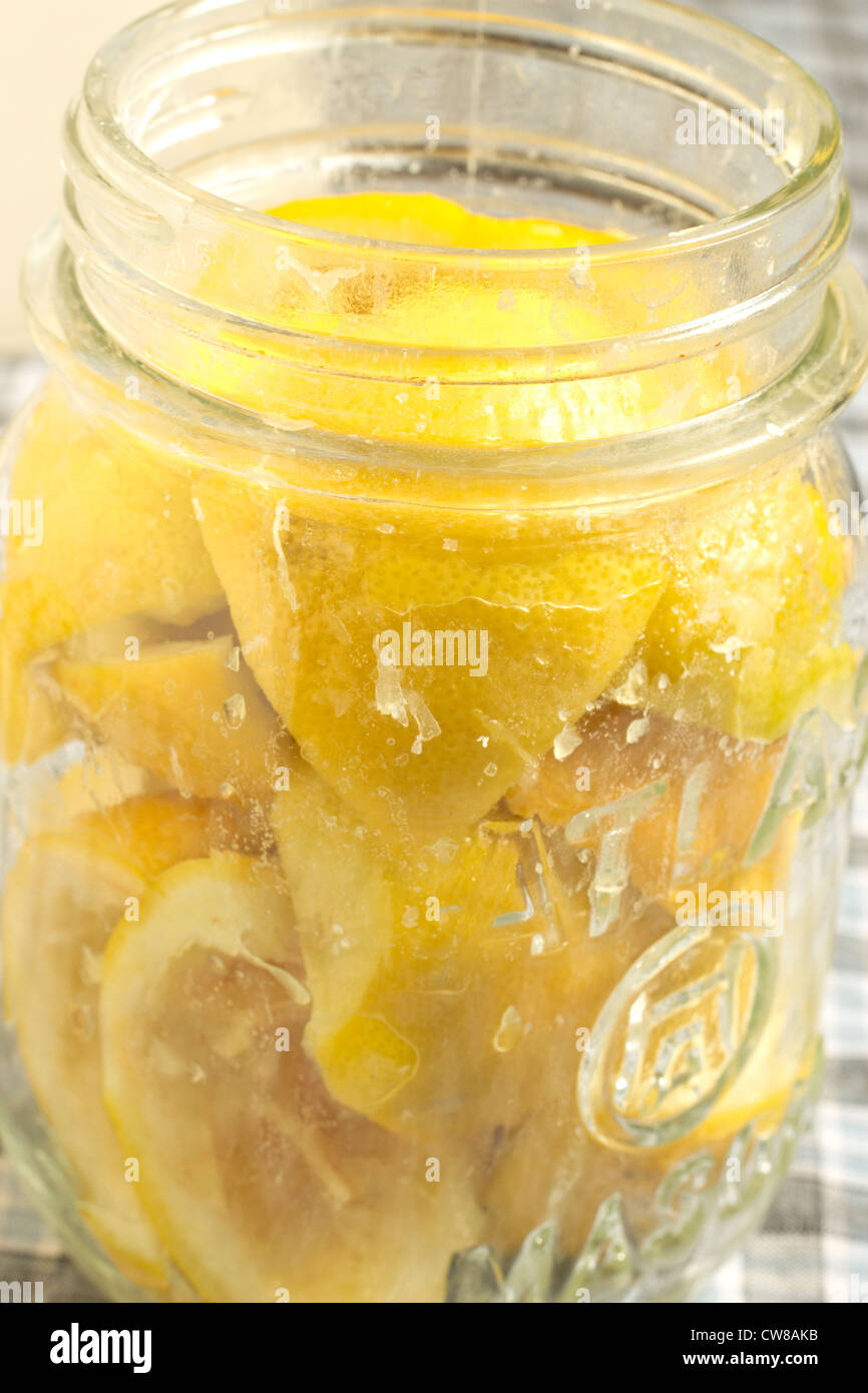 Home made salted lemons Stock Photo - Alamy