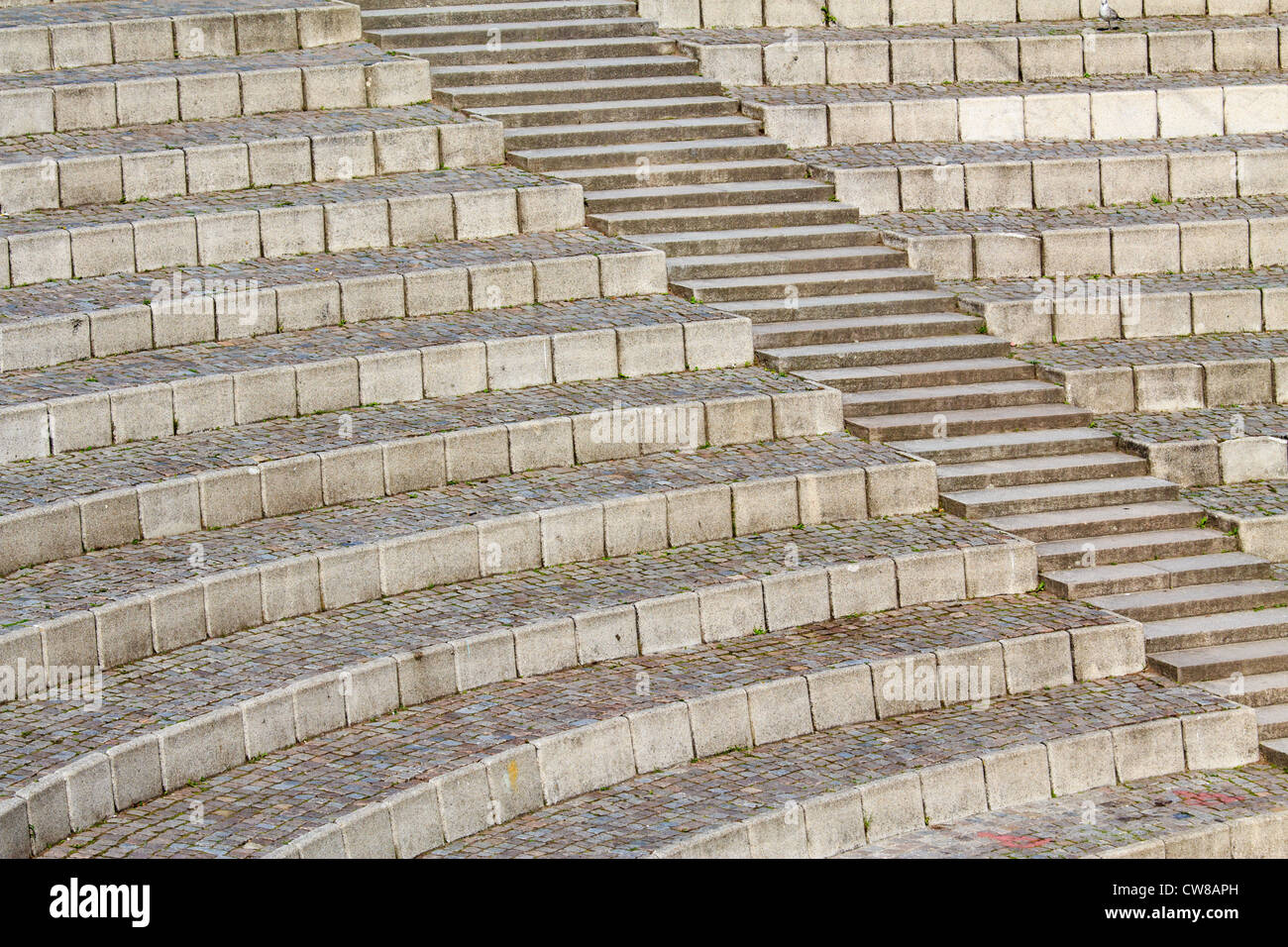 Seating and stairs in an old amphitheater in Copenhagen Stock Photo - Alamy