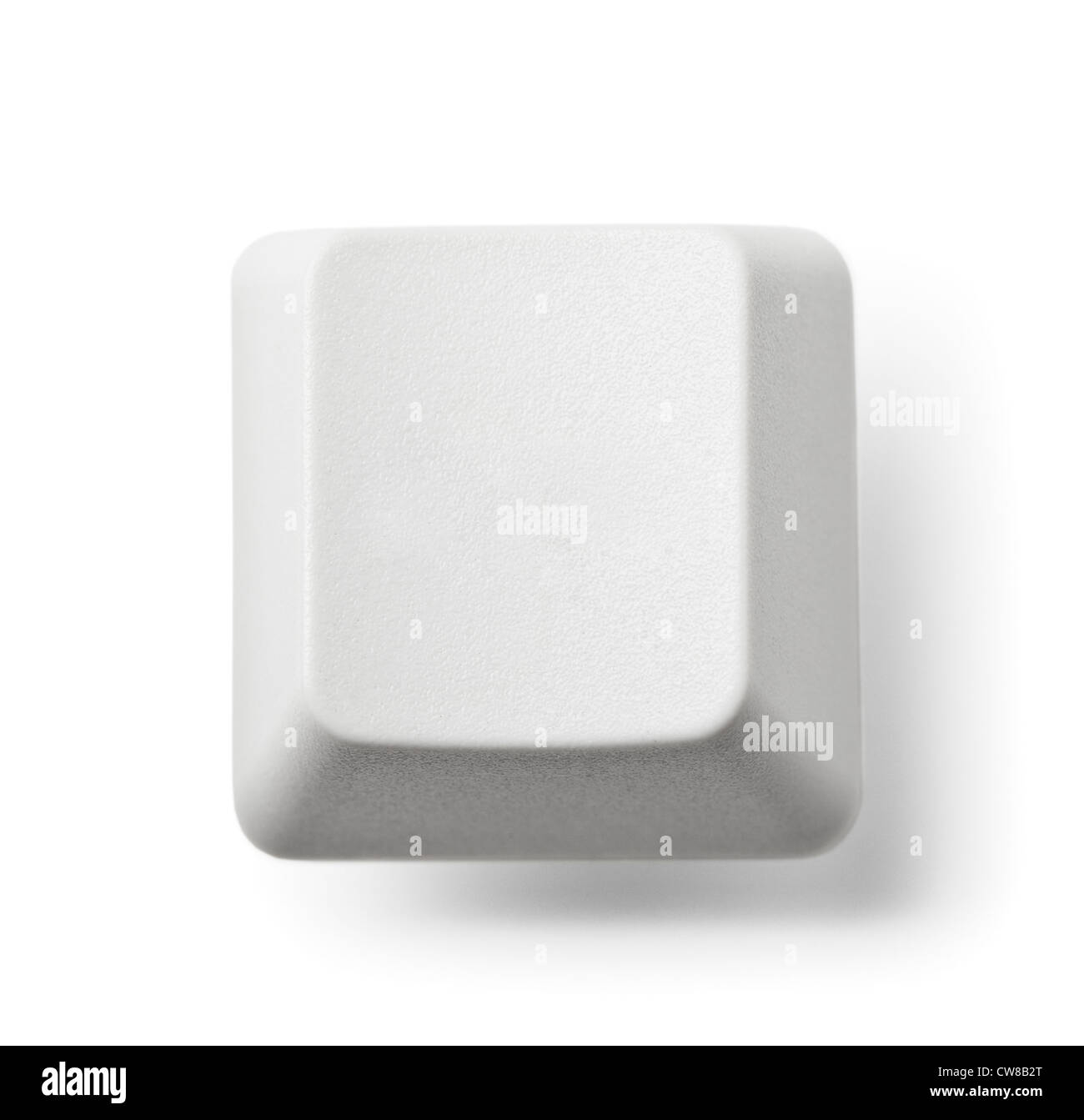 Blank computer key on white background Stock Photo - Alamy