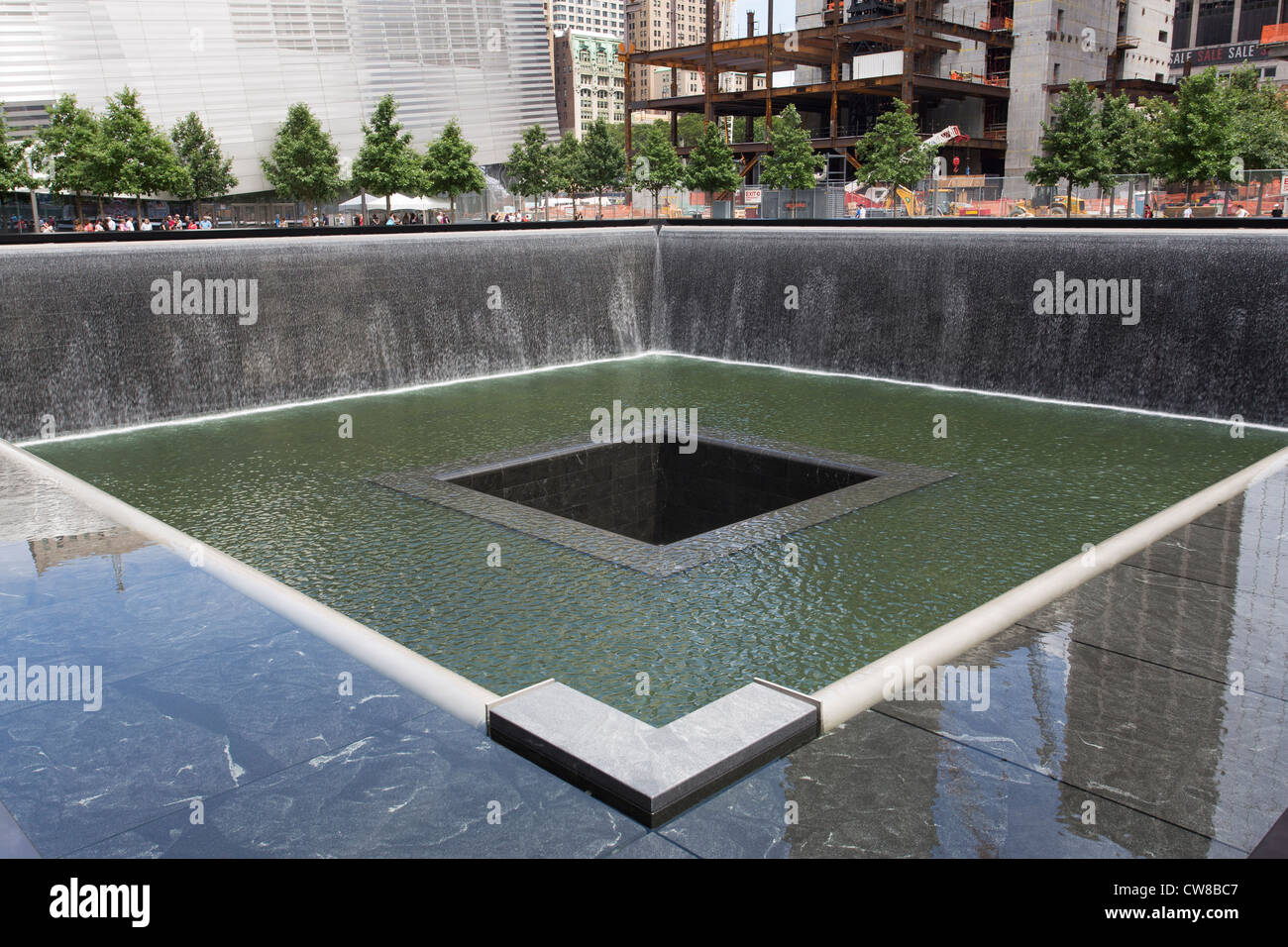 South Pool Memorial, Ground Zero, World Trade Center One Stock Photo ...