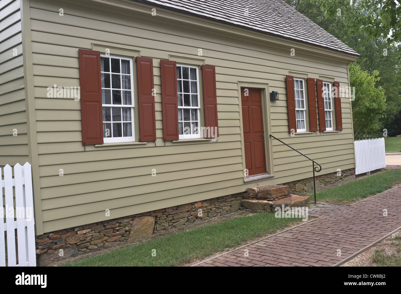 Historic Wolff Moser House at the Bethania Visitor Center in Bethania ...