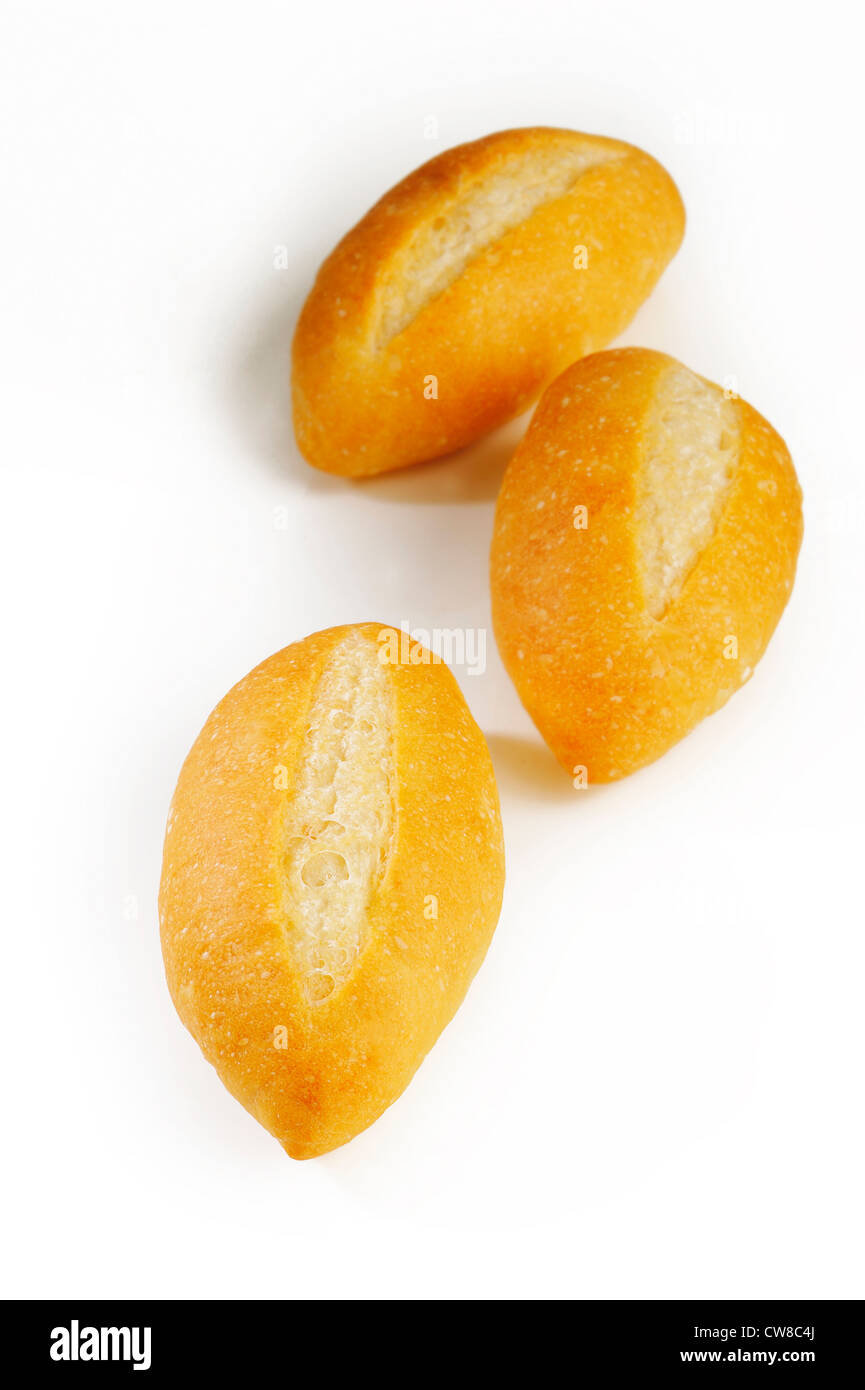 french bread on white background Stock Photo - Alamy