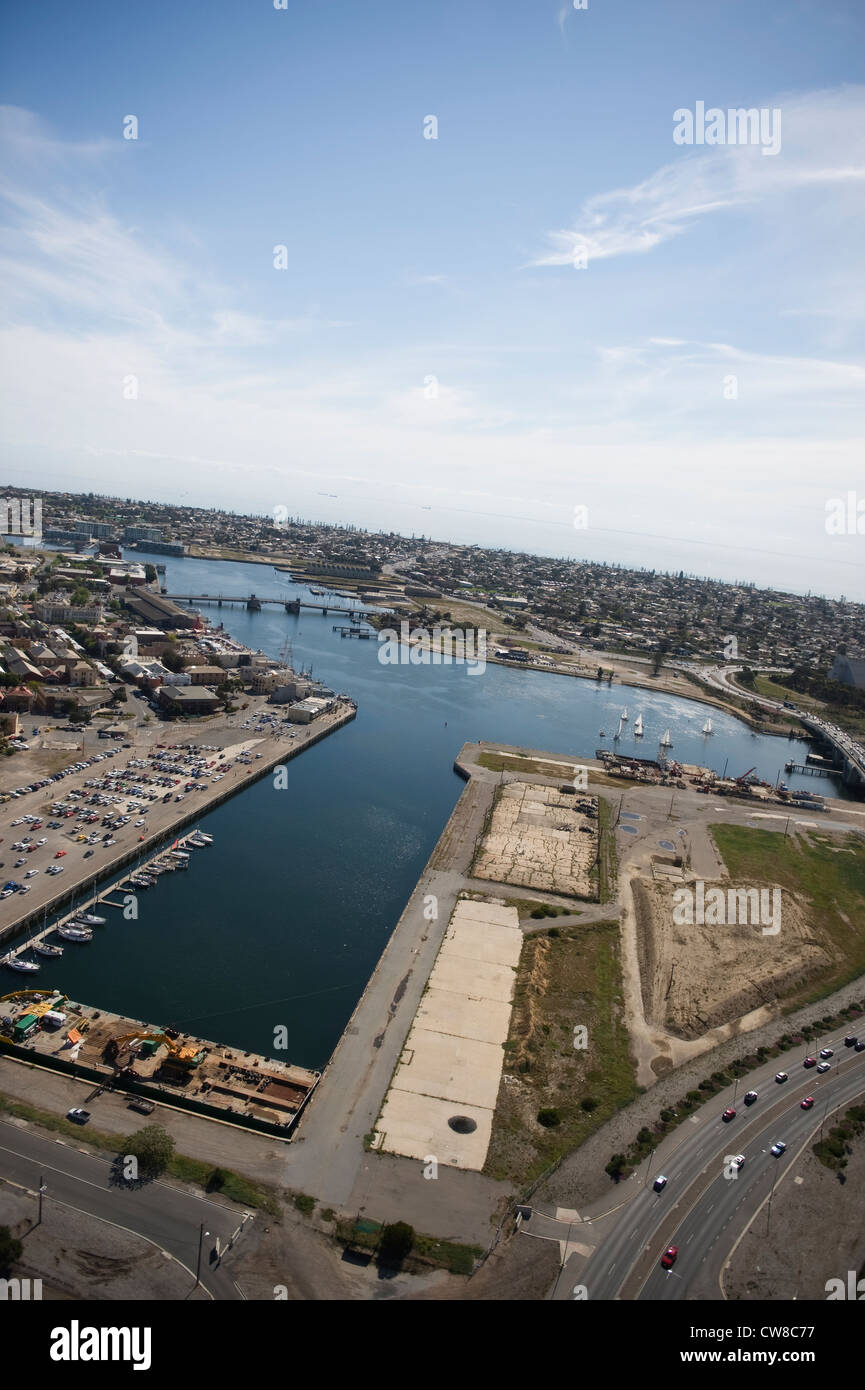 Aerial view of Port Adelaide, South Australia Stock Photo - Alamy