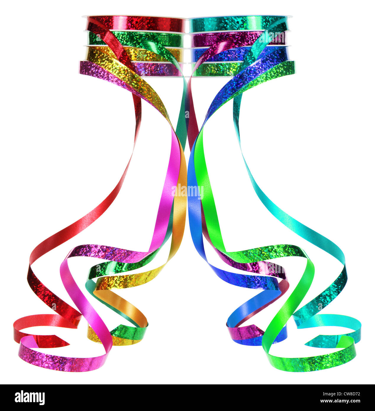 Rolls of Gift Ribbons Stock Photo - Alamy