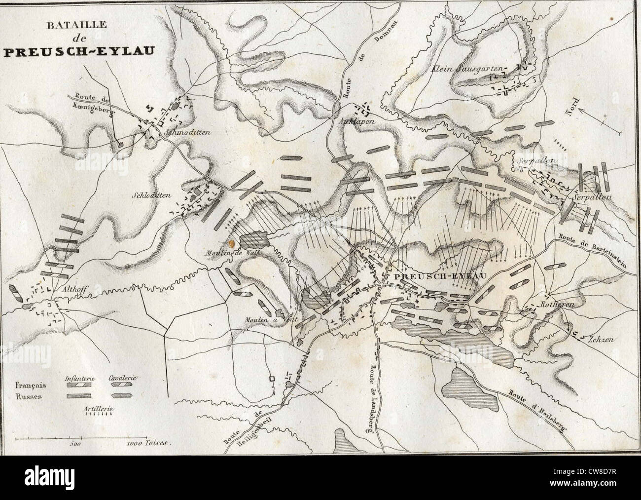 Napoleon On The Battlefield Of Eylau 1807 Painting By