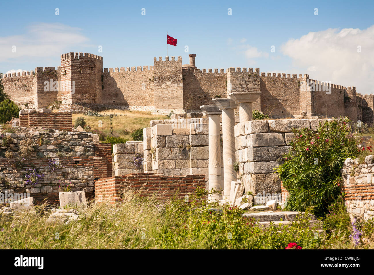 Historical selcuk castle izmir turkey High Resolution Stock Photography ...