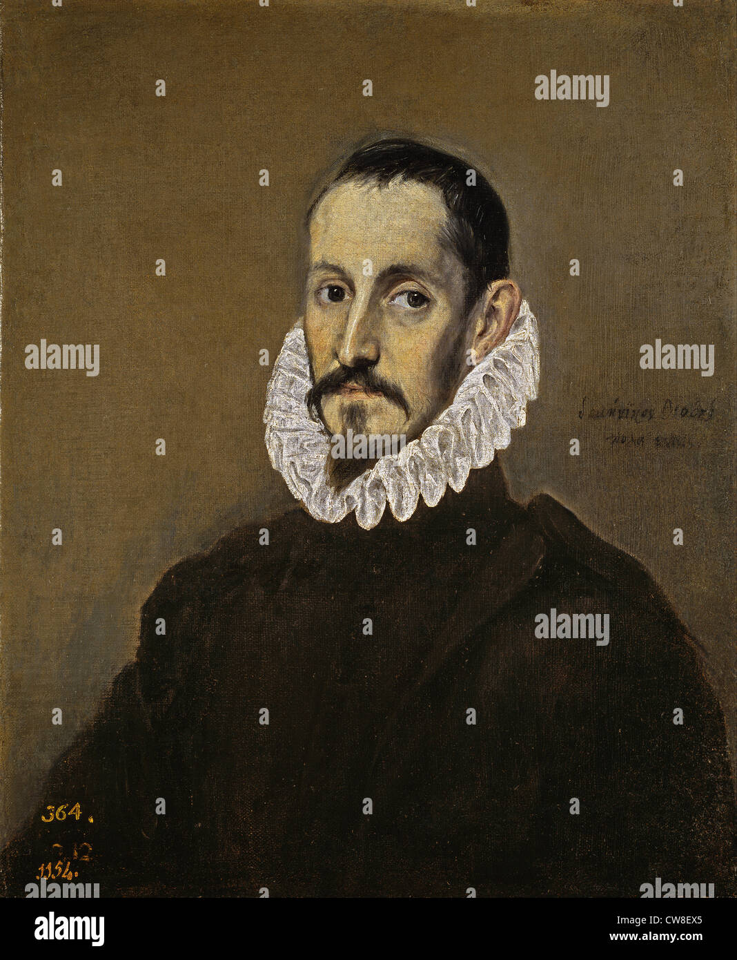 El Greco Portrait of a man Prado Museum - Madrid Stock Photo - Alamy