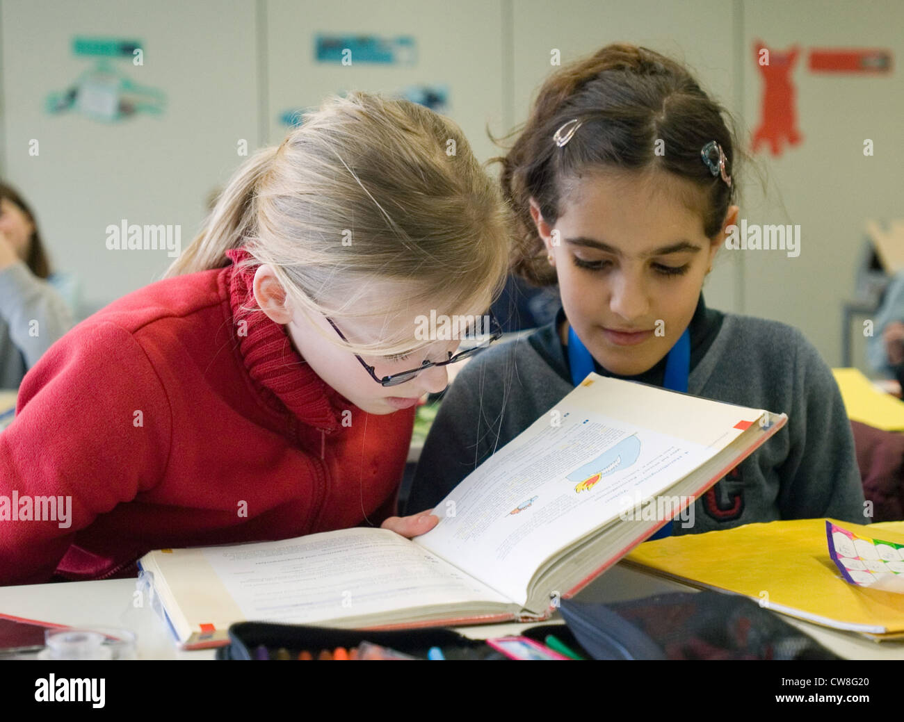German lesson in a secondary school Stock Photo - Alamy
