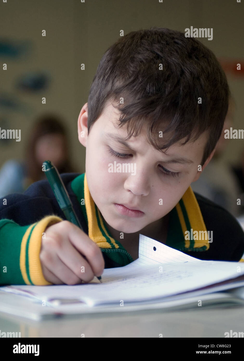 German lesson in a secondary school Stock Photo - Alamy