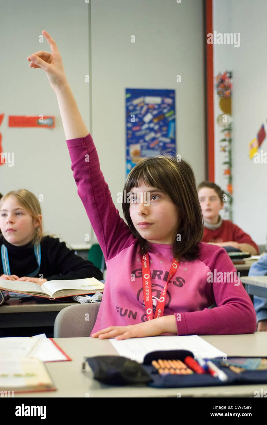 German lesson in a secondary school Stock Photo - Alamy