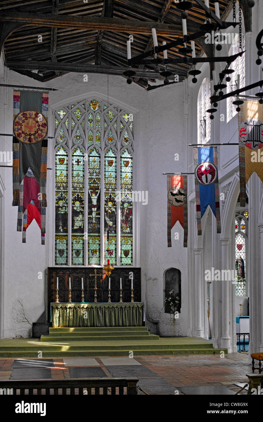 Thaxted parish church altar Stock Photo - Alamy