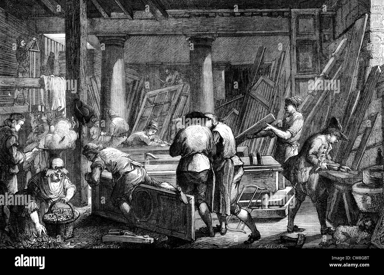 18th Century Woodworking High Resolution Stock Photography and Images ...