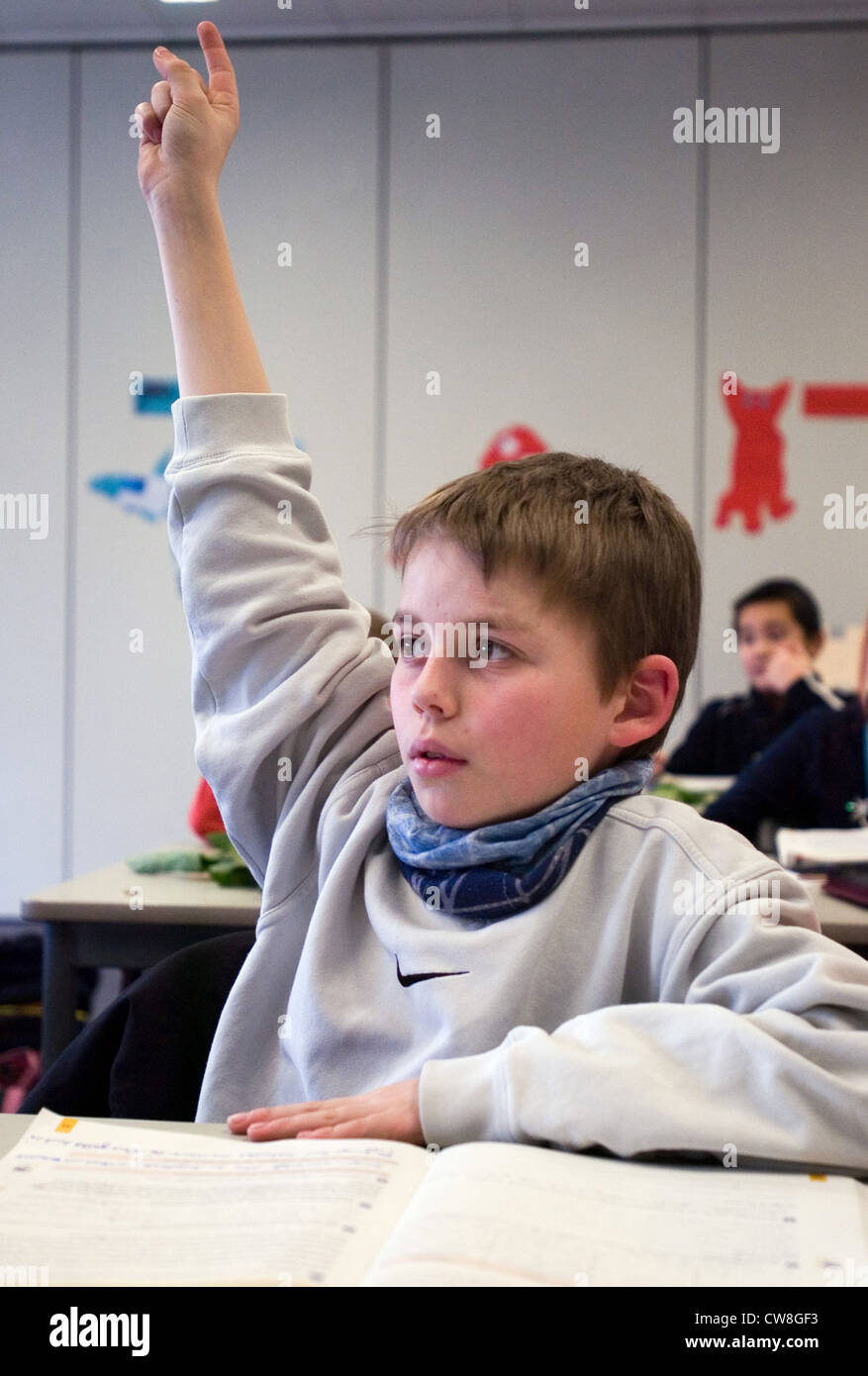 German lesson in a secondary school Stock Photo - Alamy