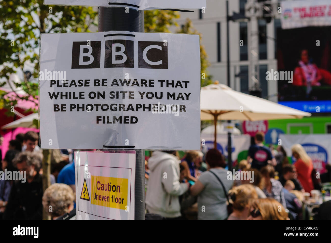 Tv filming sign hi-res stock photography and images - Alamy