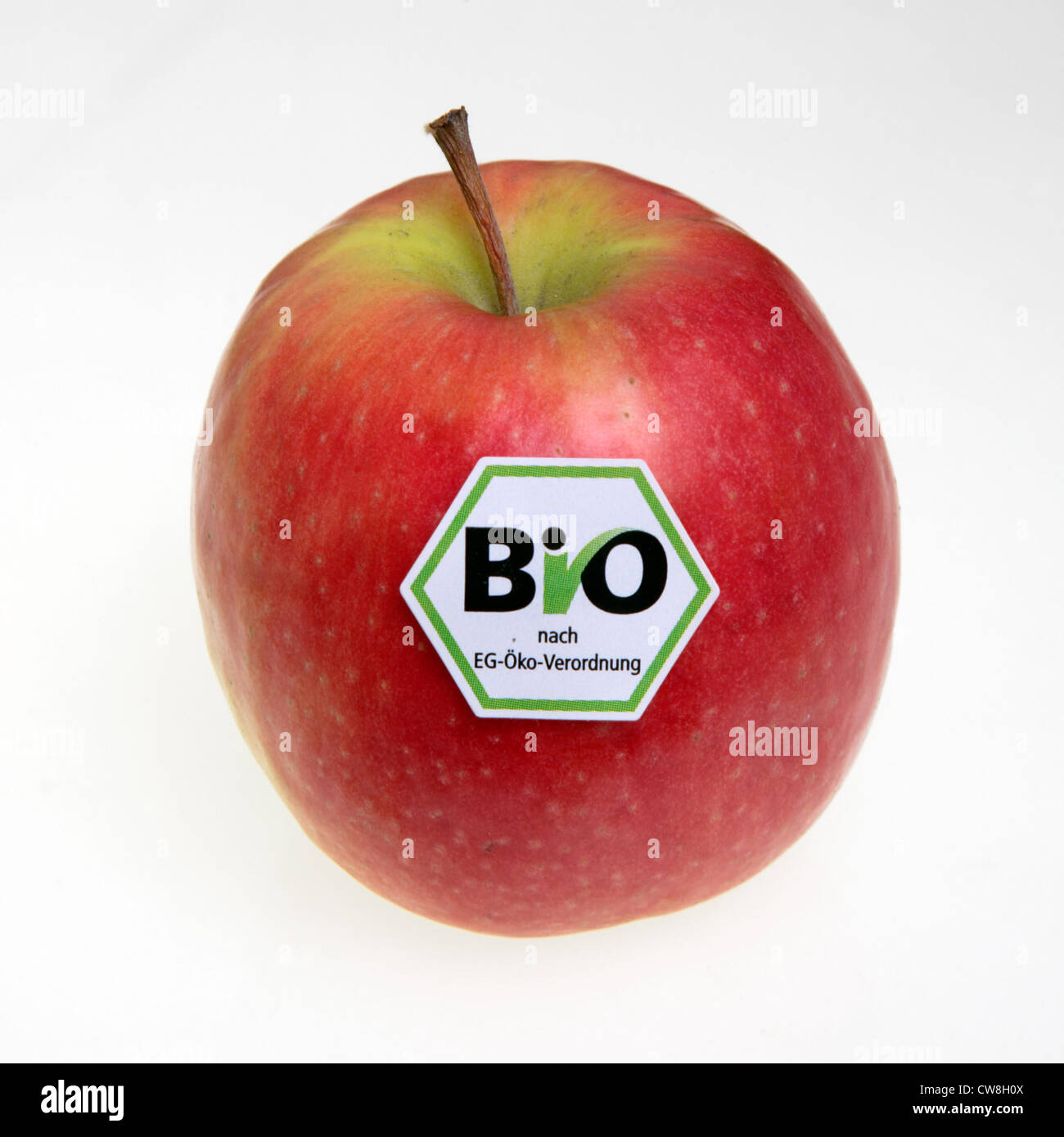 Ecological food eco food apple eco logo hi-res stock photography and ...
