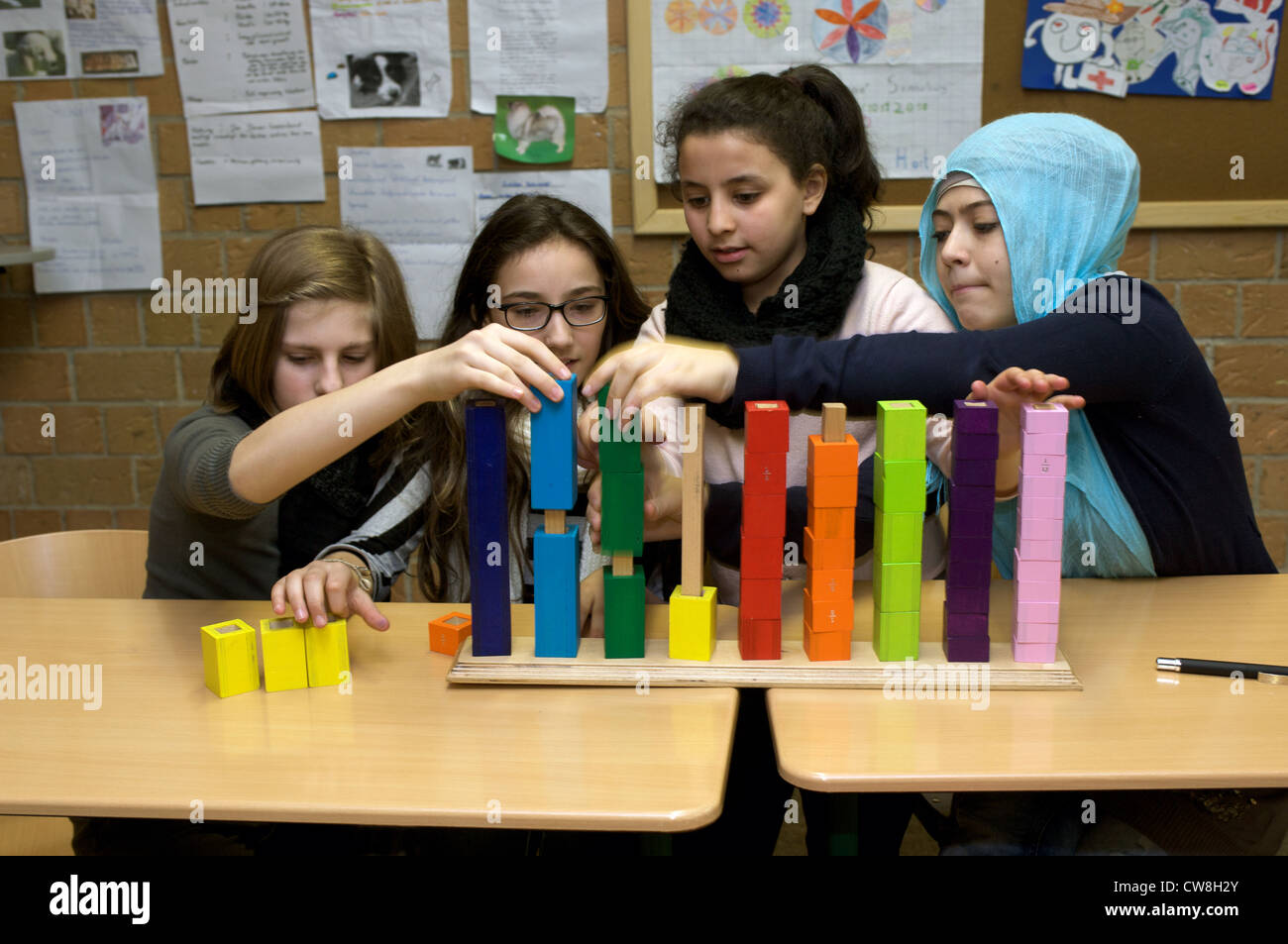 Mathematics lesson Germany Stock Photo - Alamy