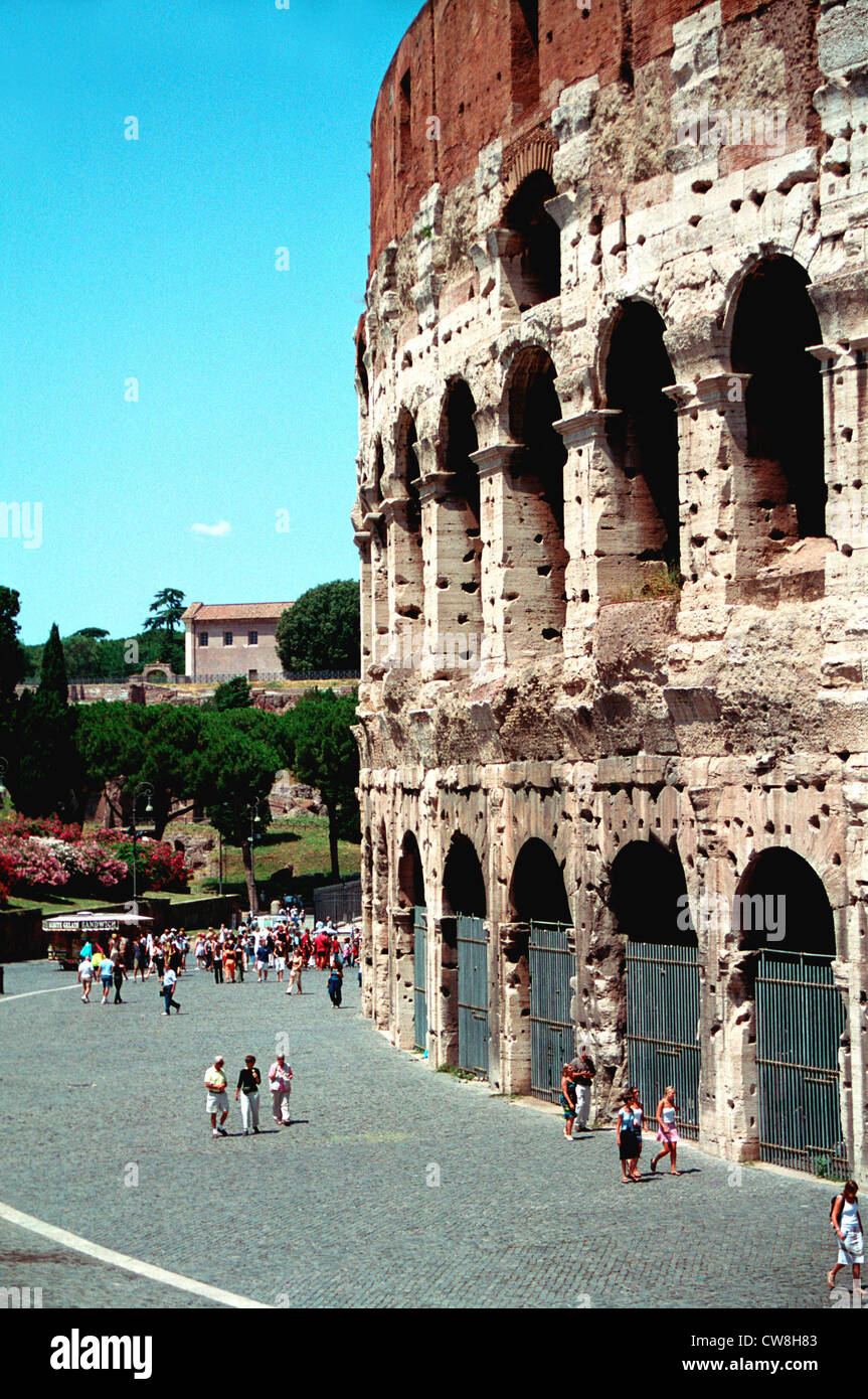 Rome, the Colosseum, the Piazza del Colosseo Stock Photo - Alamy