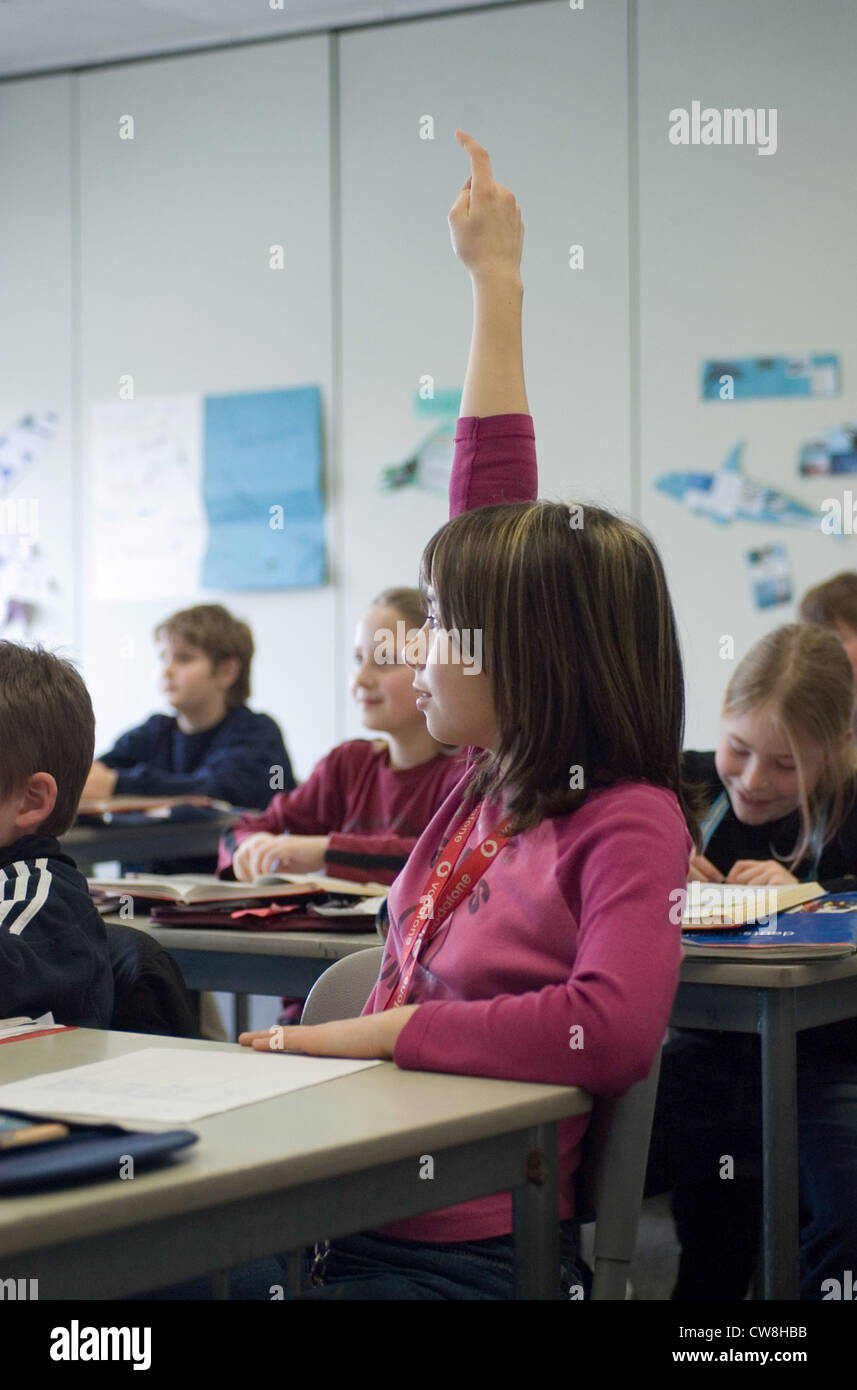 German lesson in a secondary school Stock Photo - Alamy