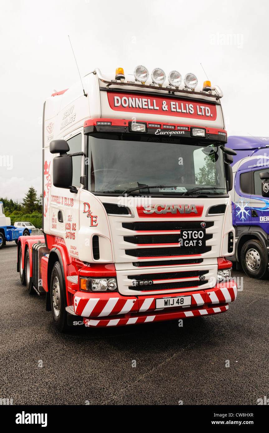 Scania R560 lorry/truck owned by Donnell and Ellis Ltd, Omagh, Northern ...