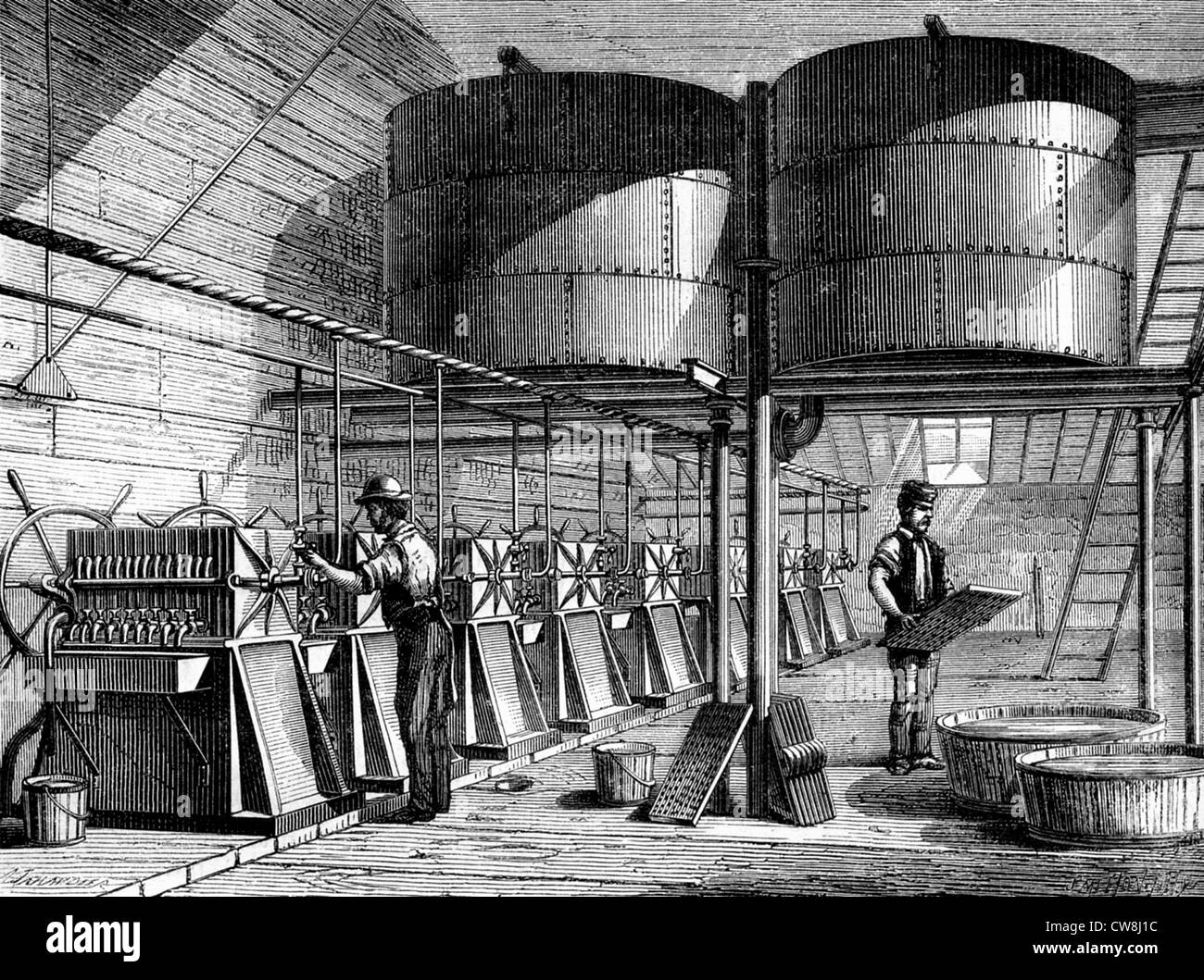 Sugar refinery factory Black and White Stock Photos & Images - Alamy