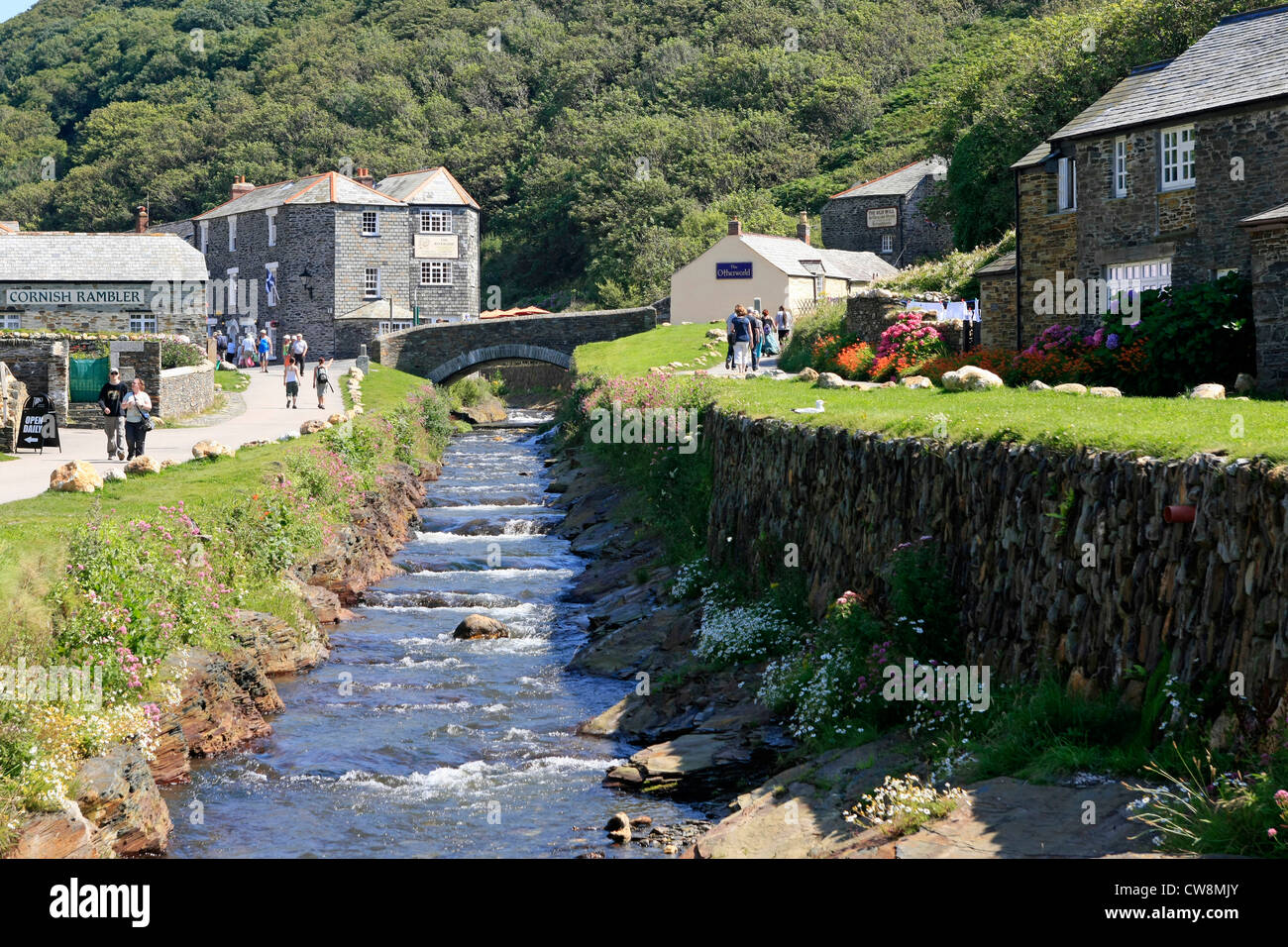 Boscastle cornwall bridge hi-res stock photography and images - Alamy