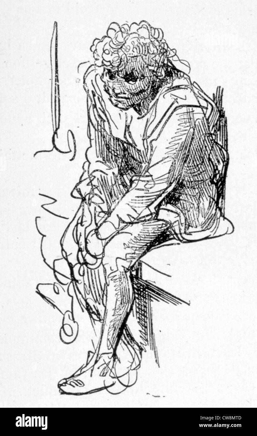 Last drawing done by Gustave Doré Stock Photo - Alamy