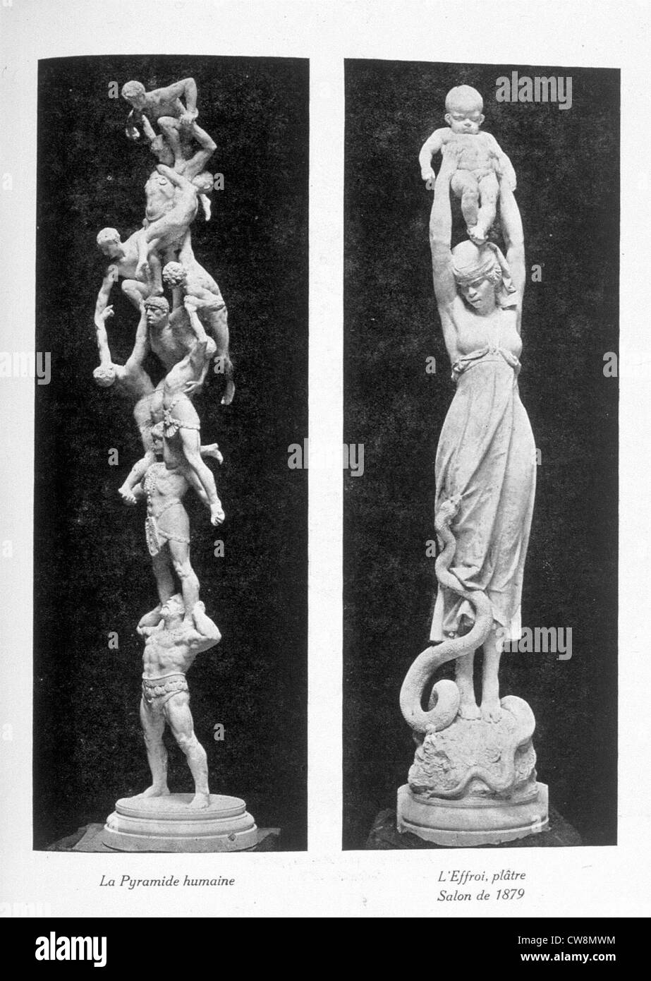 The Human Pyramid, plaster, by Gustave Doré Stock Photo - Alamy