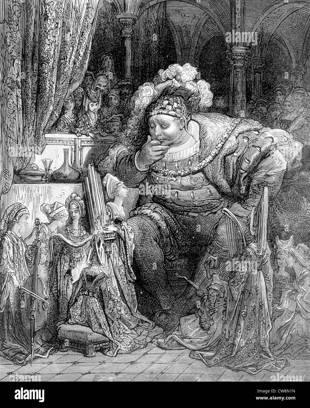 Rabelais, illustration by Gustave Doré Stock Photo - Alamy