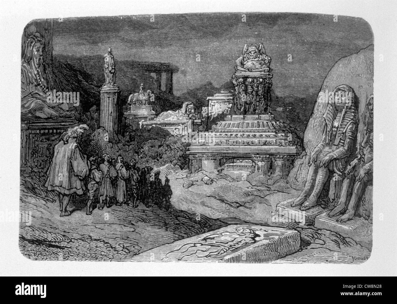 Rabelais, illustration by Gustave Doré Stock Photo - Alamy