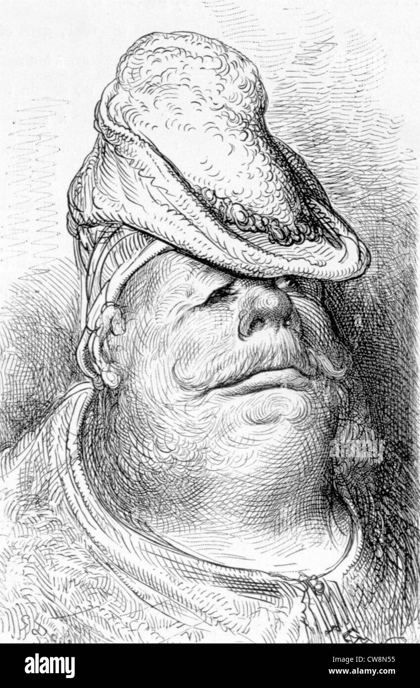 Rabelais, illustration by Gustave Doré Stock Photo - Alamy
