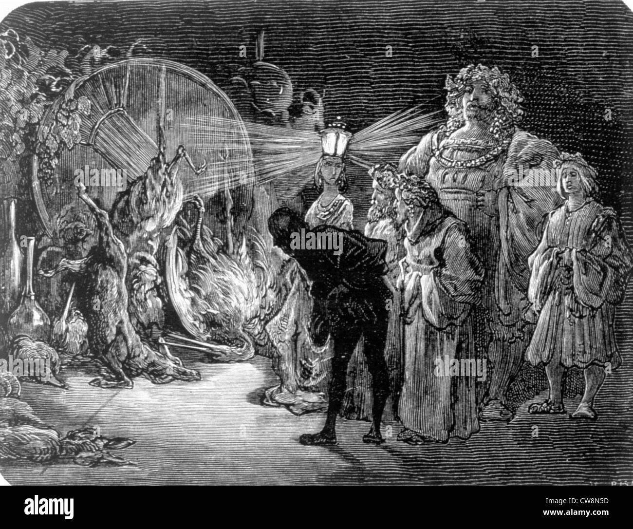 Rabelais, illustration by Gustave Doré Stock Photo - Alamy