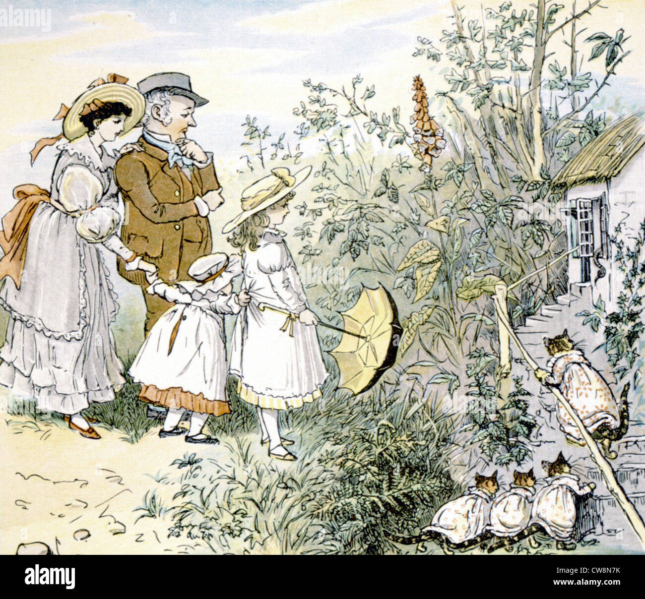 Song illustration by Randolph Caldecott Stock Photo - Alamy