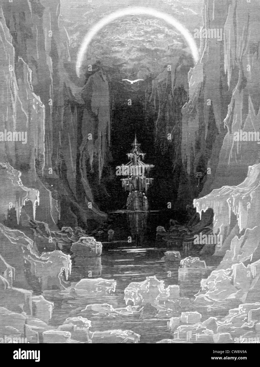 Scene from "The Song of the Ancient Mariner", illustration by Gustave ...