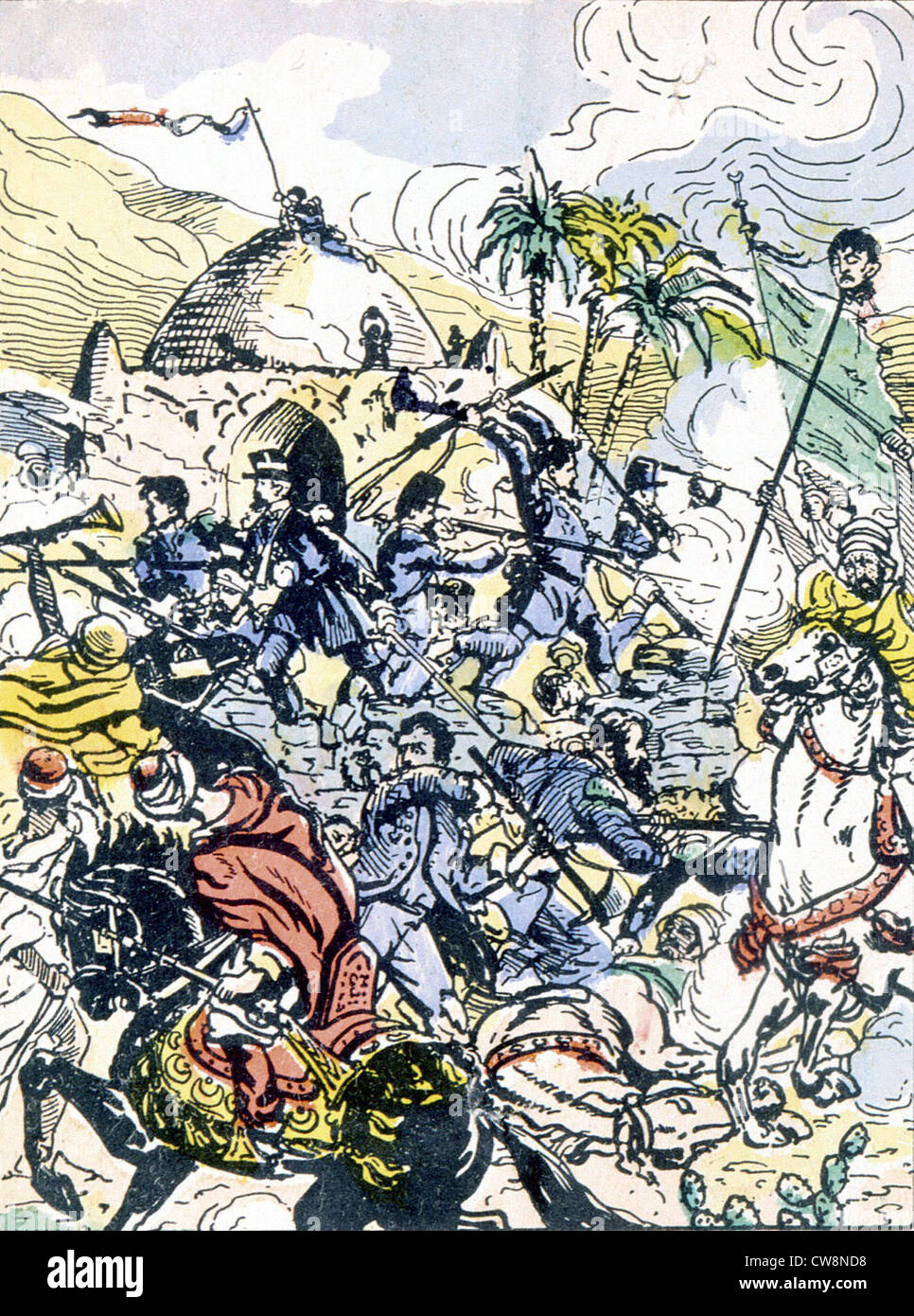 Algeria, colonization, illustrations Stock Photo - Alamy