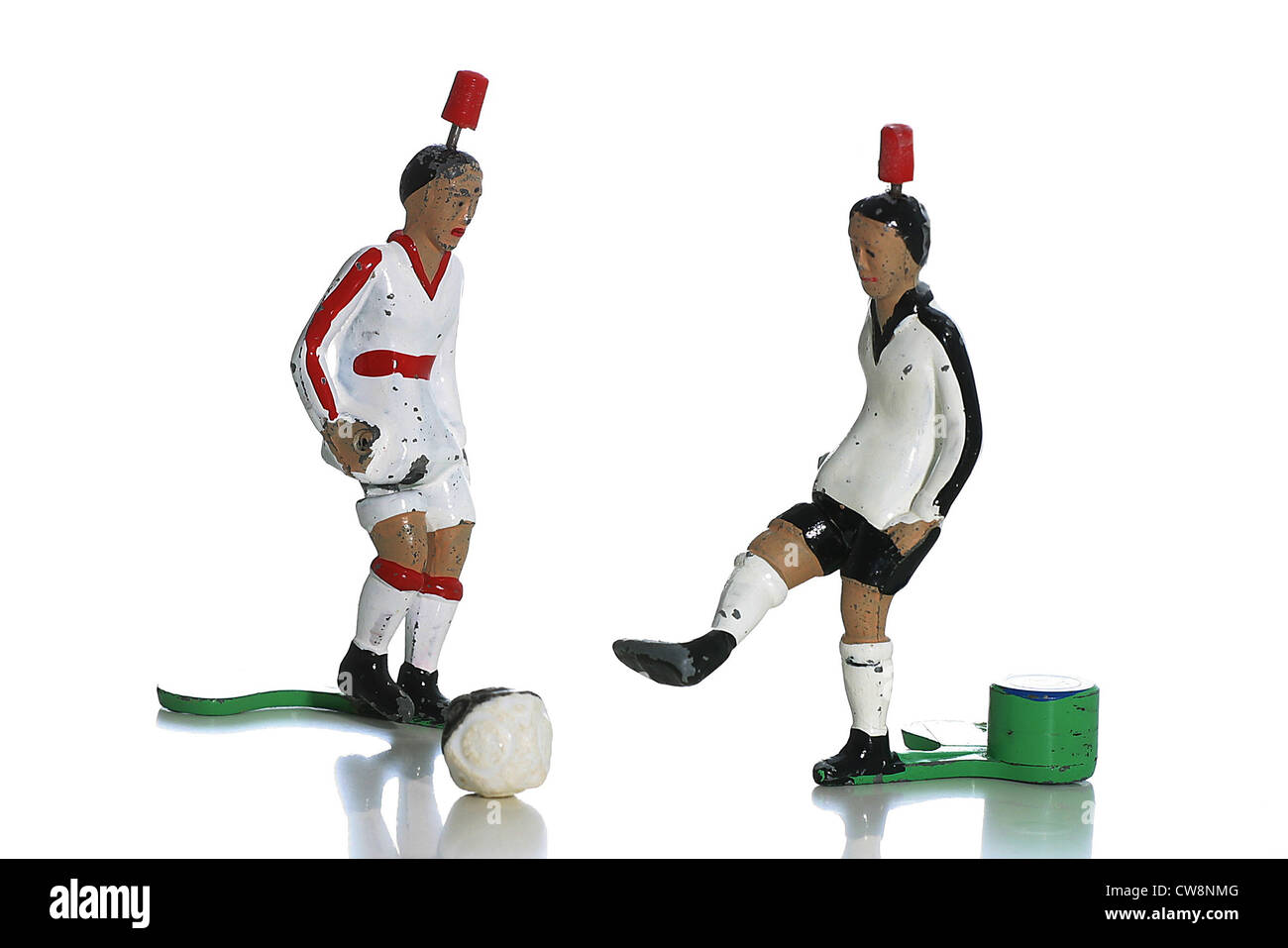 Tip Kicker figures in offense Stock Photo - Alamy