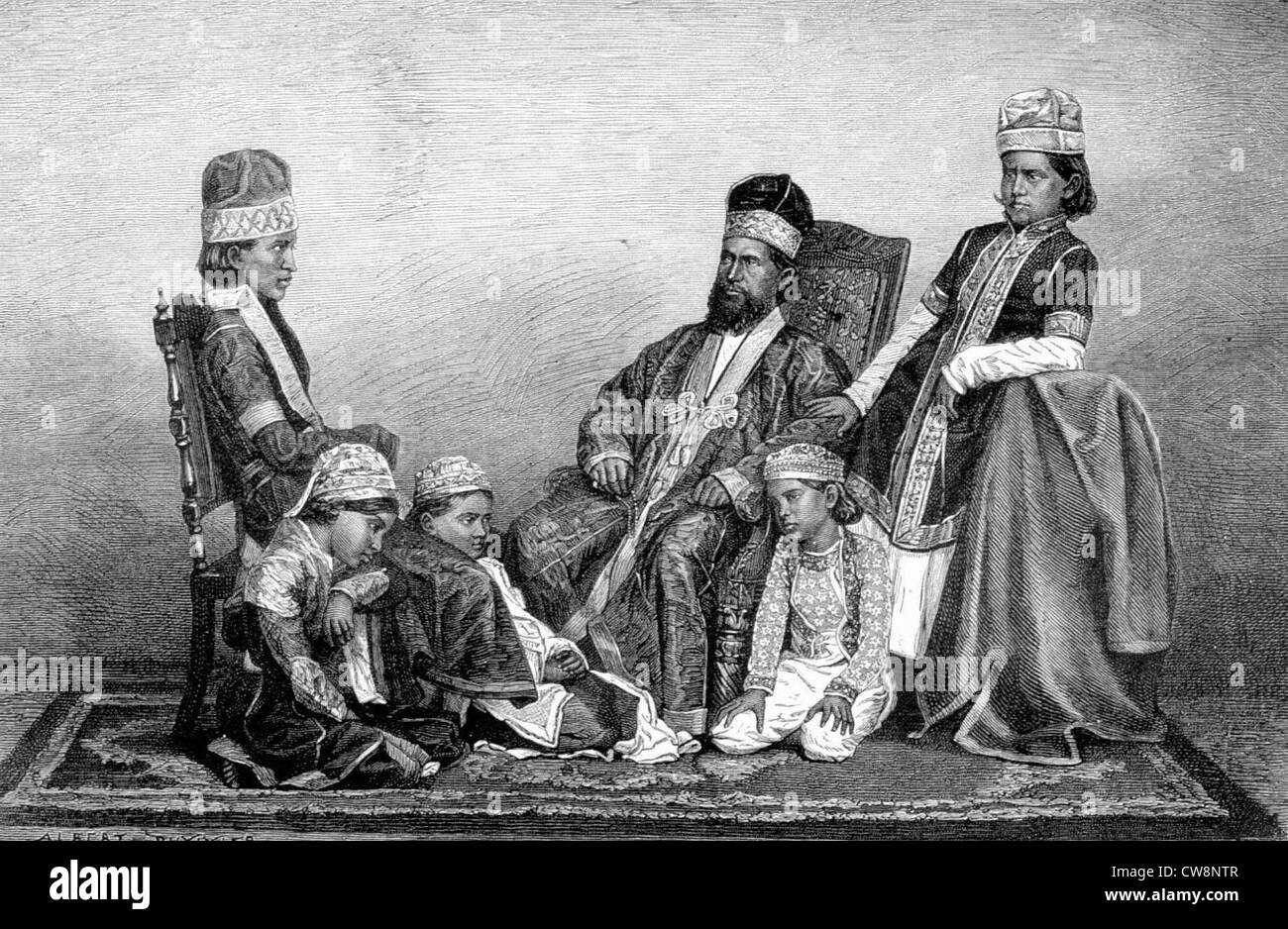 Mirzas from the imperial family in Delhi Stock Photo - Alamy