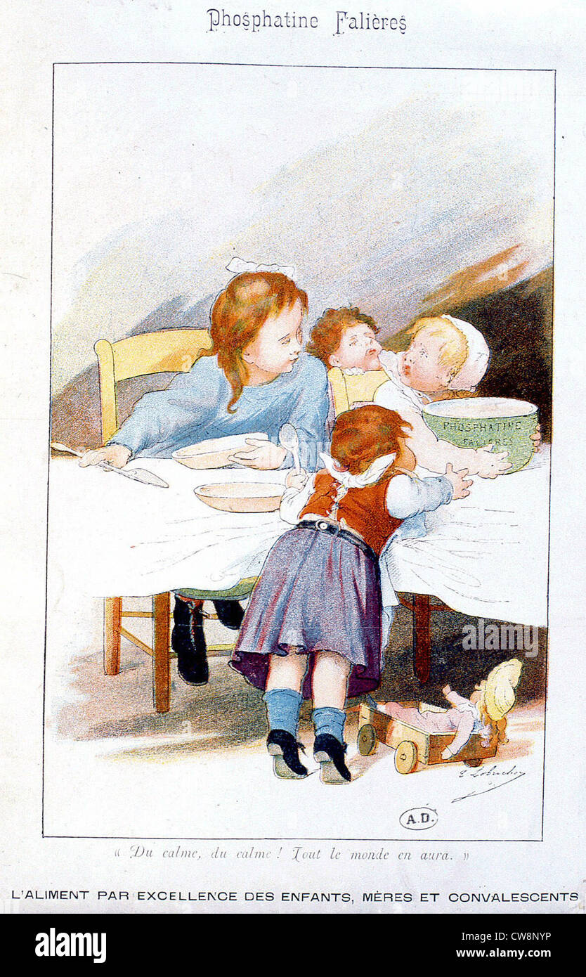 Advertisement for phosphatine Stock Photo - Alamy