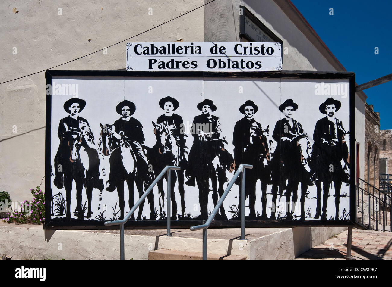 Oblate Priests painting at building, Roma National Historic Landmark ...