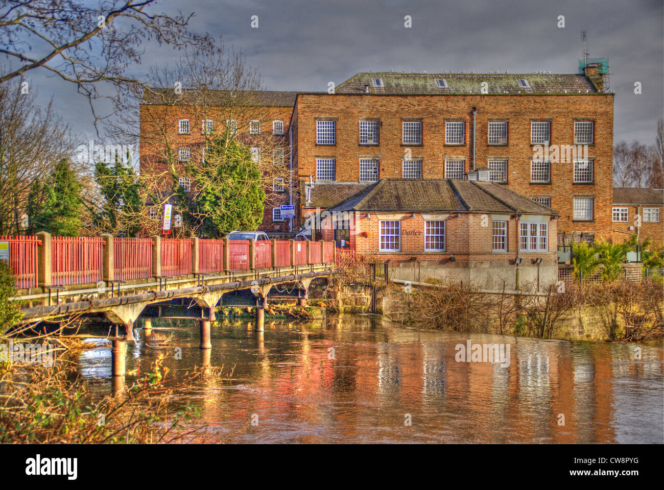 Darley Abbey cotton mill Stock Photo - Alamy