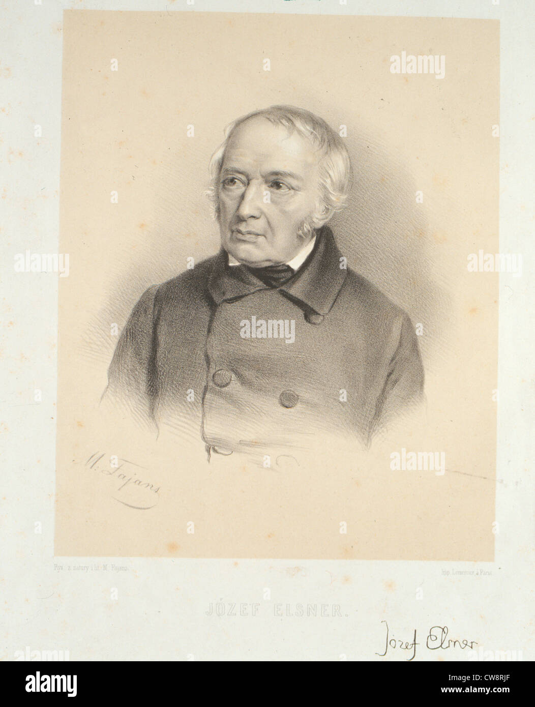 Joseph Elsner, Chopin's teacher, by Fajans Stock Photo - Alamy