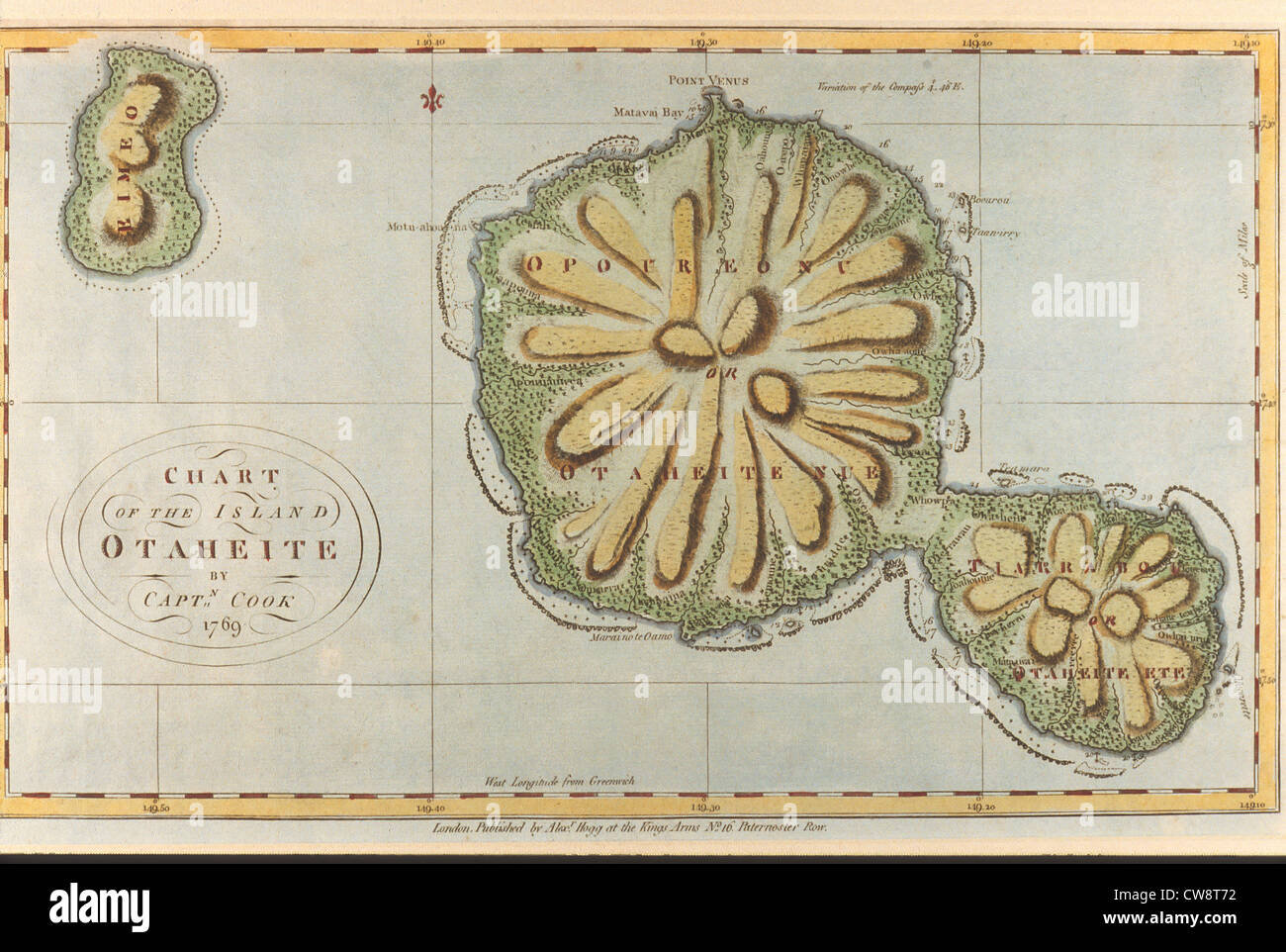 18th Century Map Cook High Resolution Stock Photography and Images - Alamy
