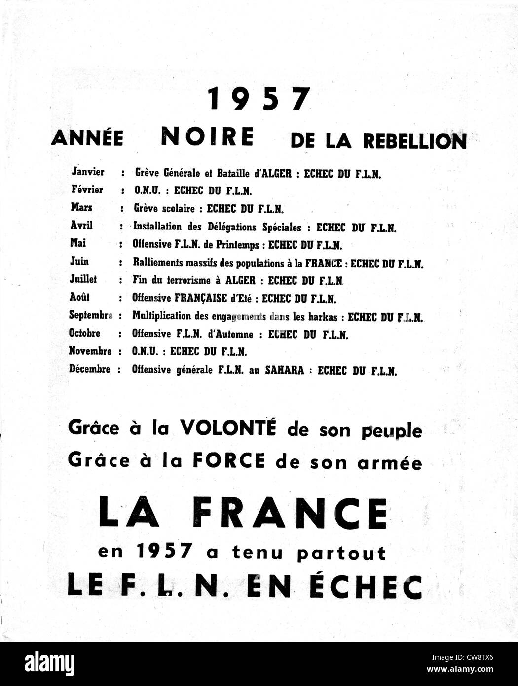 Algerian war against france hi-res stock photography and images - Alamy