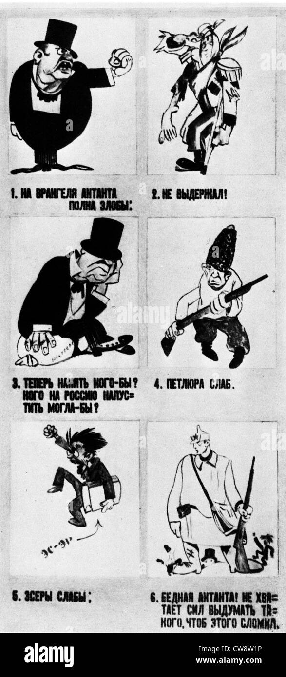 Propaganda poster russia Black and White Stock Photos & Images - Alamy