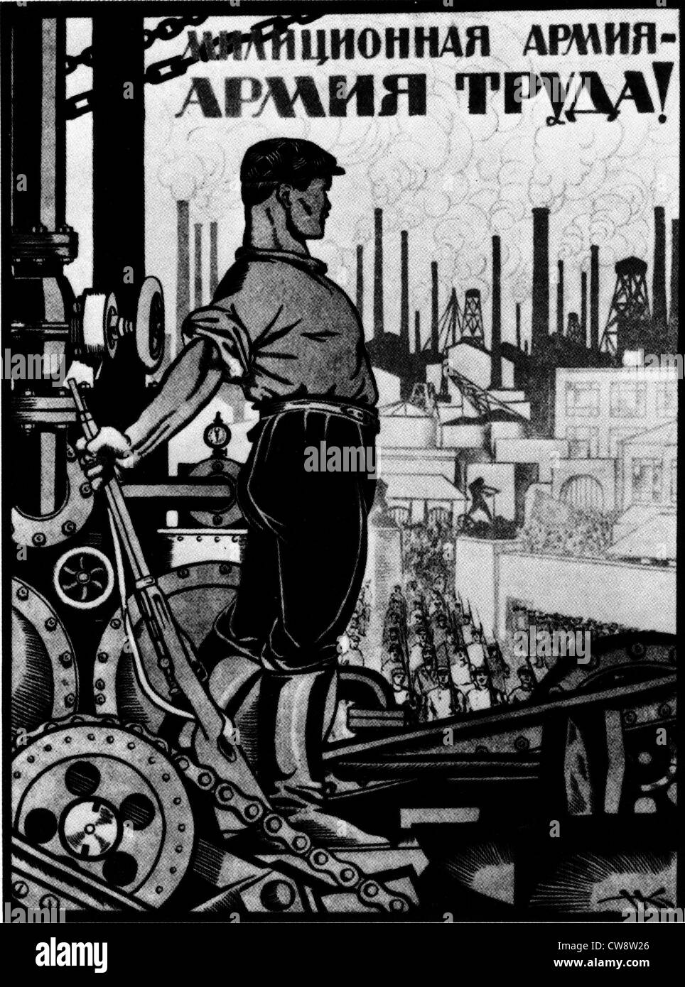 Propaganda poster russia Black and White Stock Photos & Images - Alamy