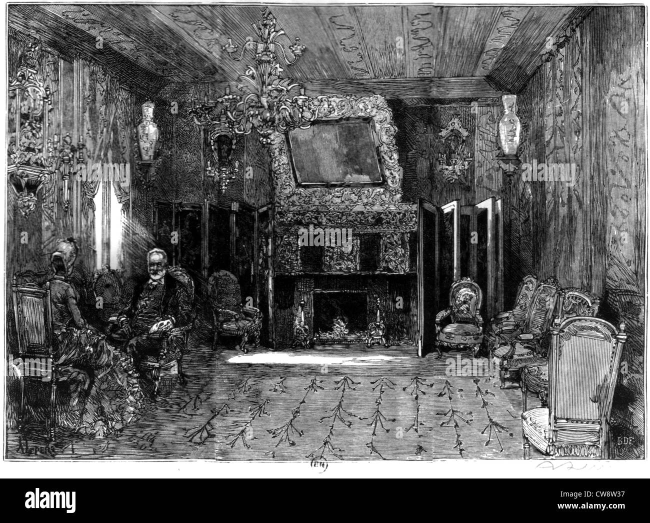 Victor Hugo at home Stock Photo - Alamy