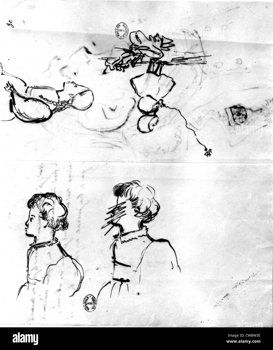 Drawing by Victor Hugo Stock Photo - Alamy