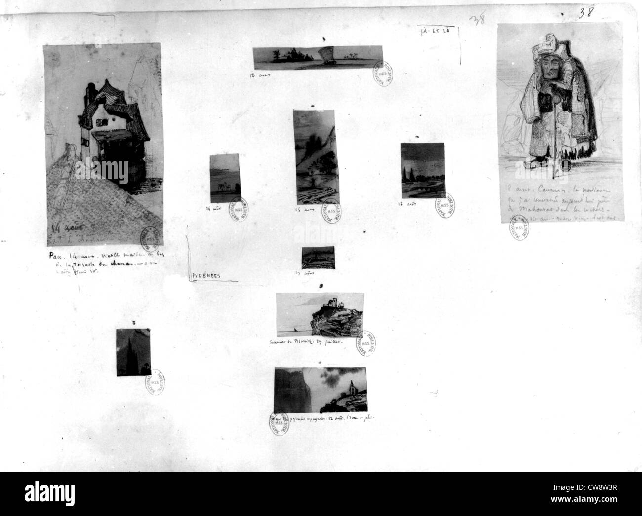 Drawing by Victor Hugo Stock Photo - Alamy