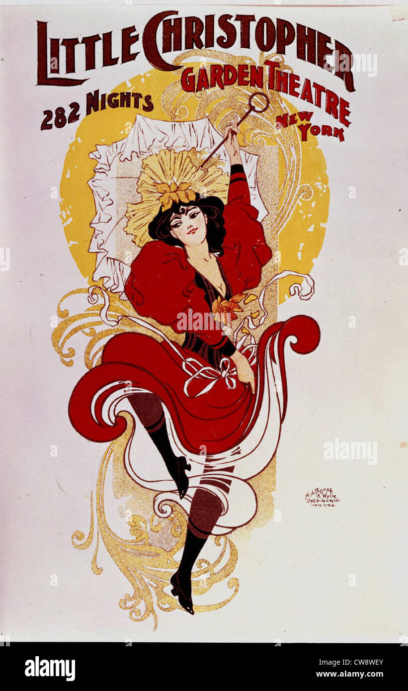 Advertising poster for a theatre Stock Photo - Alamy