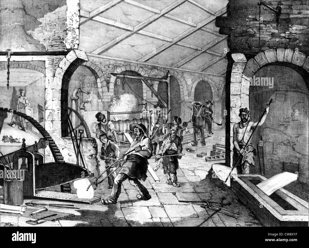 Blacksmith smithy Black and White Stock Photos & Images - Alamy